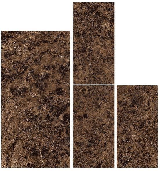 800X1600mm Emperador Marron Glossy Series Vitrified Slabs at Best Price ...