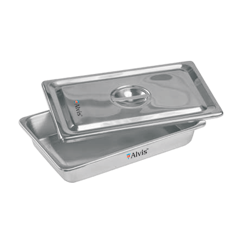 Rectangular Steel Instrument Tray, for Hospital, Feature : Good Quality ...