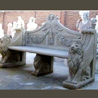 Rectangular Sandstone Beige White Stone Chair, for Garden, Park, Style ...