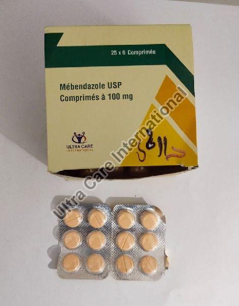 Mebendazole 100mg Tablets, Packaging Type : Blister by Ultra Care ...
