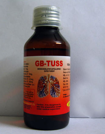 GB-Tuss Syrup, Packaging Size : 60 ml, Color : Brown at Best Price in ...