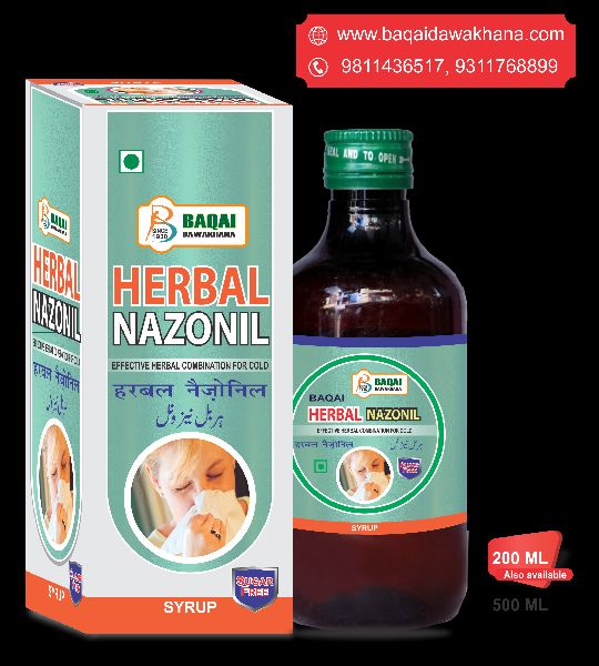 Herbal Nazonil (Suger Free), Packaging Size : 200 Ml at best price INR ...