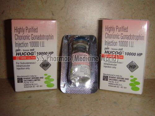 Hucog 10000 IU Inj at Rs 450 / Pack in Nagpur | S.S Pharmac (Medicine ...