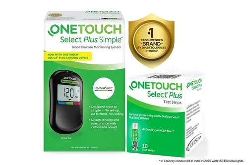 Onetouch Select Plus Glucometer, INR 900 / Piece by Medi Life Products ...