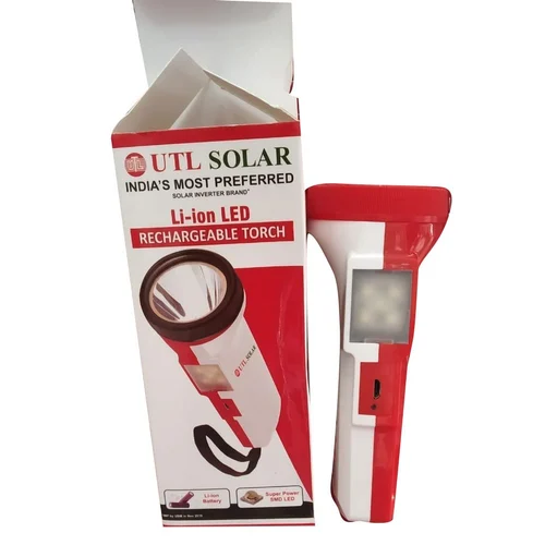 Solar Rechargeable LED Torch at best price INR 390 / Piece from Bamani ...