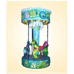 Automatic Mini Kids Carousel, Color : Blue - NM Amusement, Chennai ...