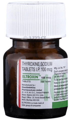 Eltroxin 100mcg Tablet at Rs 132.87 / Bottle in Nagpur | Gallium ...