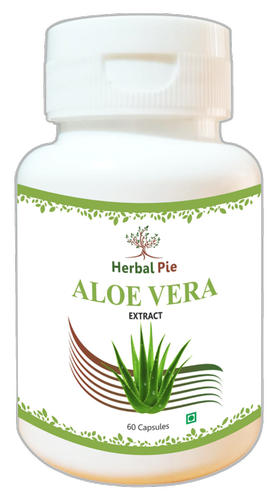 Herbal Pie Aloe Vera Extract Capsules, Packaging Type : Bottle, Grade ...