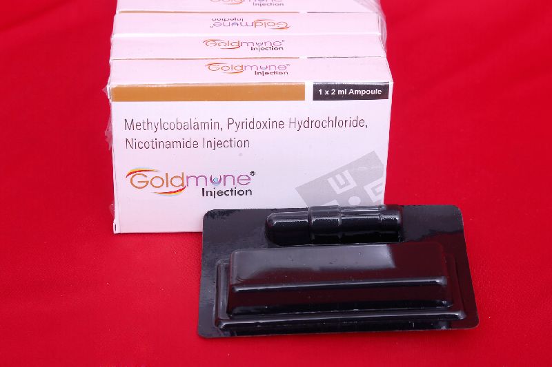 Goldmune Injection, Composition : Methylcobalamin, Pyridoxine ...