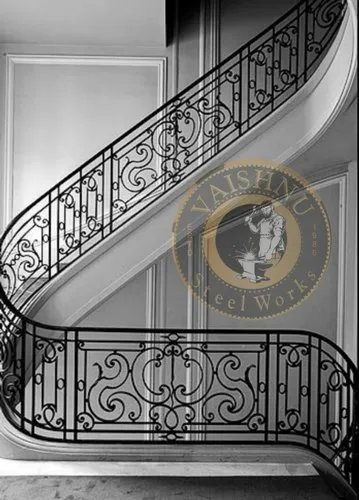Wrought Iron Railing, Color : Black - Vaishnu Steel Works, Ludhiana, Punjab