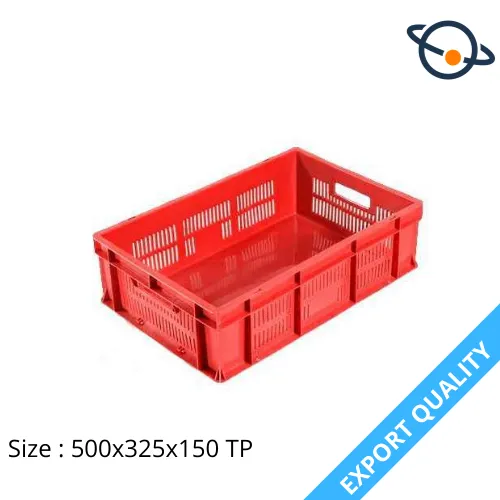 Rectangular Supreme Plastic Crate, Capacity : 19 Liters, Style : Mesh ...