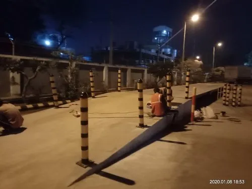 Mild steel Safety Barrication Stand, for industry, Size : Customize at ...