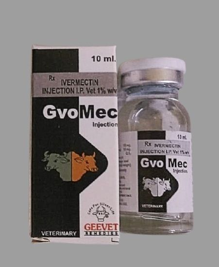Ivermectin Injection IP Vet 1%, Packaging Size : 10ml, 50ml, 100ml at Rs 99 in Mahesana