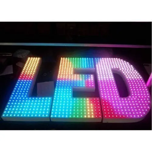 Multicolor LED Letter Sign Board - Indo Sign & Display, Ahmedabad, Gujarat