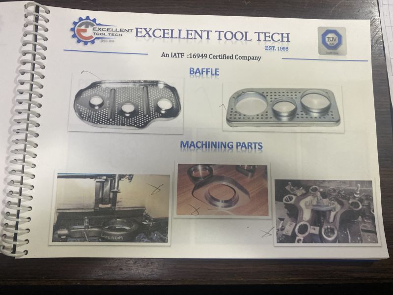 Excellent Tool Tech in Pune - Manufacturer of Baffle Plates & Part and ...