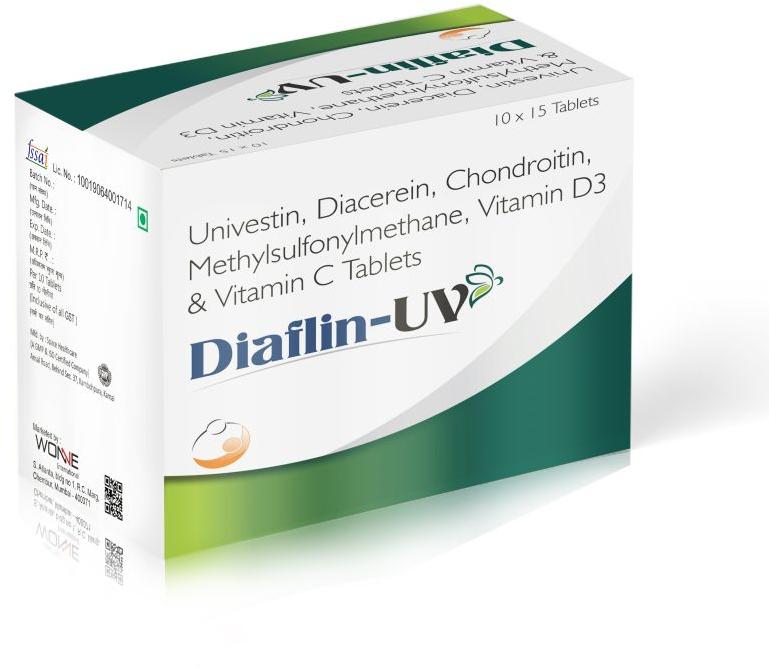 diaflin uv tablets, for Hospital, Clinical, Packaging Type : 10*15 Bli ...