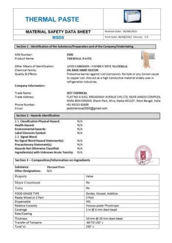 Material Safety Data Sheet(MSDS) Certification Services at Rs 8000 in ...