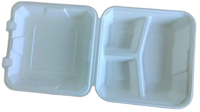 8 x 8 Inch Clamshell Box, for Food Packaging, Color : White at Best ...