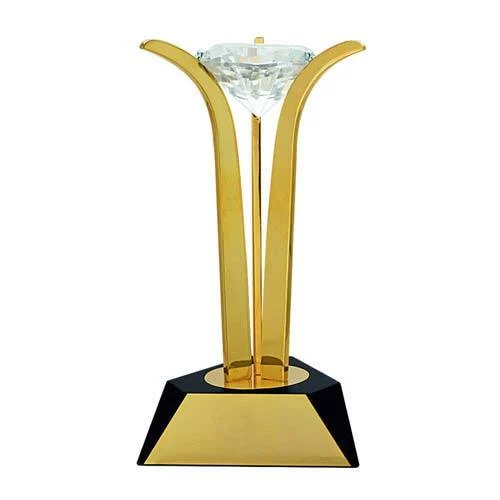 Diamond Trophy, Material : metal and wood - Zed Gifts, Rajkot, Gujarat