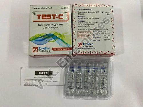 Test-C Injection, Packaging Size : 10 Ampoules of 1ml, Medicine Type ...