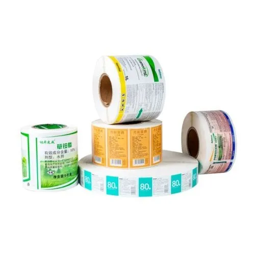 Paper PVC Transparent Roll Form Sticker, Packaging Type : Box, Pattern ...