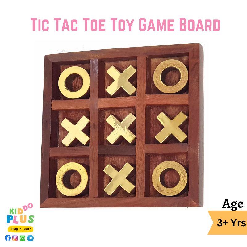 Wooden Tic Tac Toe Toy Game Board - Kiddoplus, Thanjavur, Tamil Nadu