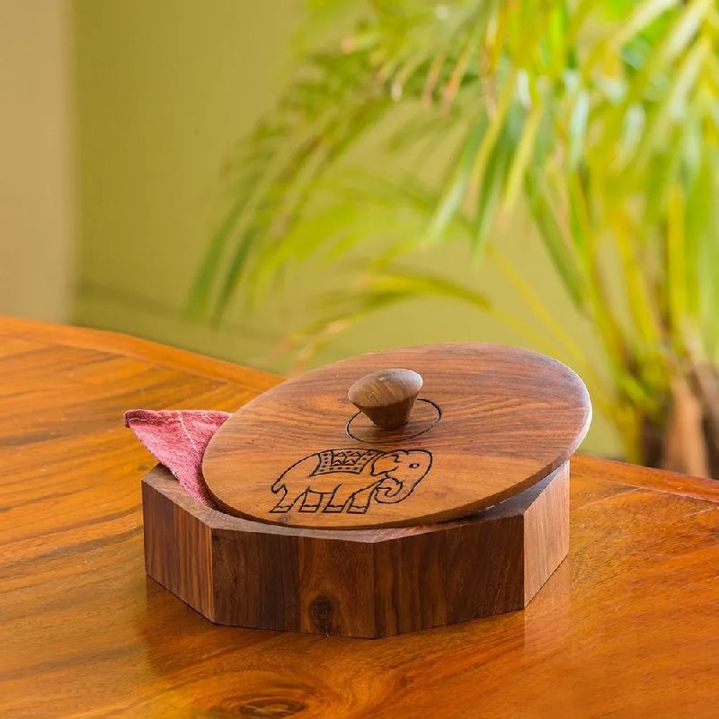 Wooden Chapati Box - Etail Marketing Private Limited, Ghaziabad, Uttar ...