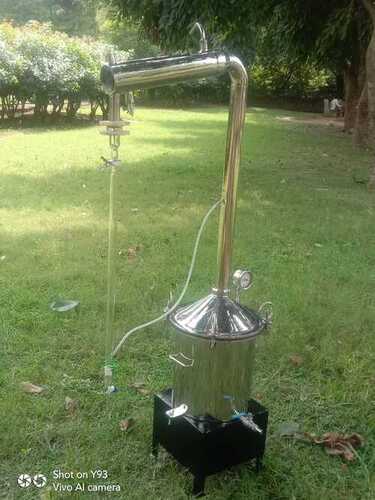 Electric Rose Oil Distillation Unit, Capacity : 20L/Hr, Color : Shiny ...