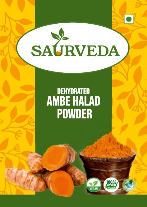 Saurveda Dehydrated Ambe Halad Powder, Packaging Type : Plastic Packet ...