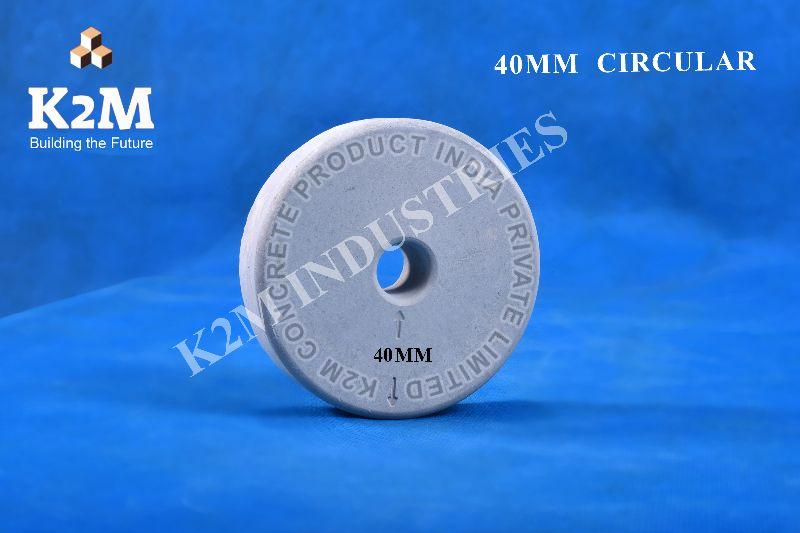 40mm Circular Concrete Cover Blocks, Pattern : Plain - K2M Concrete ...