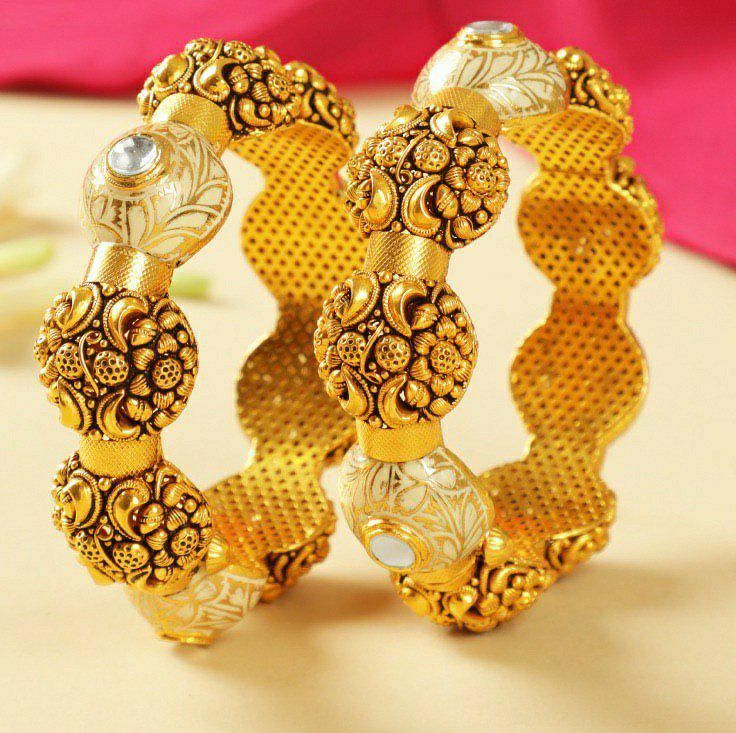 Polished Designer Gold Bangles, Purity : 24crt, 22crt, 18crt, Gender ...