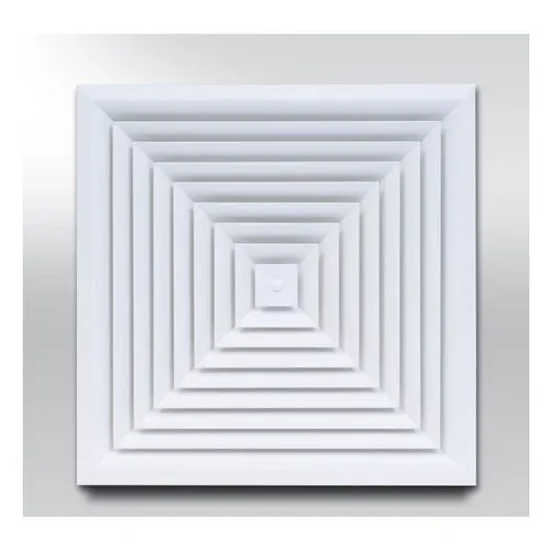 Square PVC Air Diffuser, Color : White - Anjan Air Track Systems Pvt ...