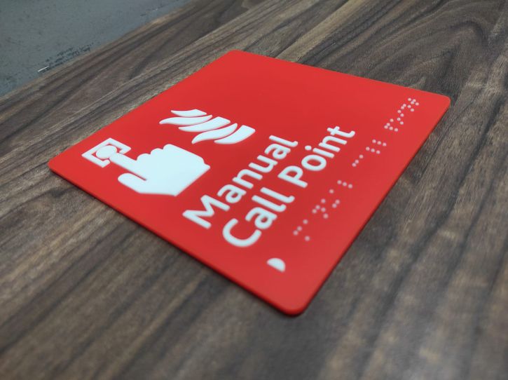 Manual Call Point Braille Signage - Light Up Studio, Mumbai, Maharashtra