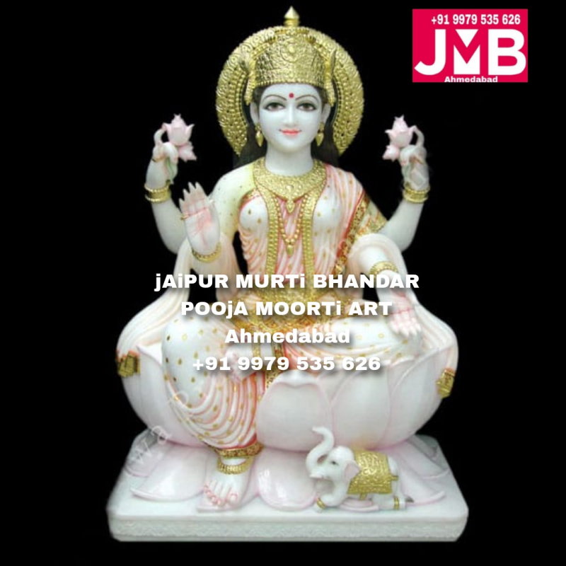 Marble Laxmi Maa Statues, Packaging Type : Carton Box, Thermocol Box ...