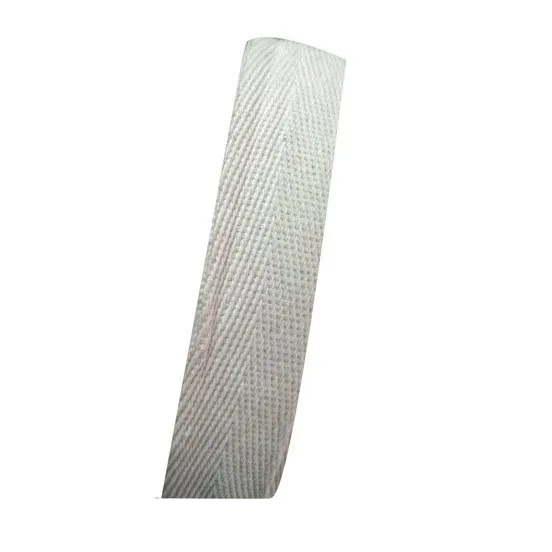 White Cotton Ribbon Twill Tape, Pattern : Plain, Roll Length : 12-15 m ...