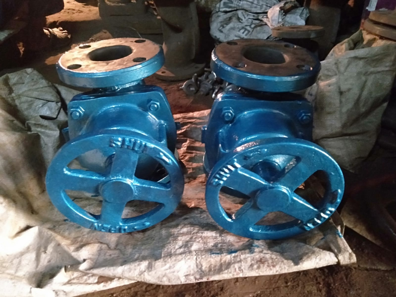 FLOWTECH CAST IRON Rubber Lined Diaphragm Valve, Color : BLUE ...