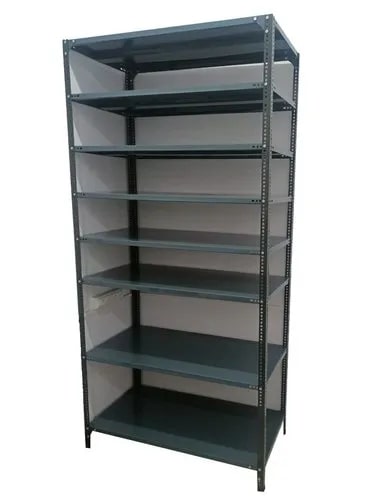 Rectangular Mild Steel Slotted Angle Rack, Width : 7 Feet, Color : Grey ...