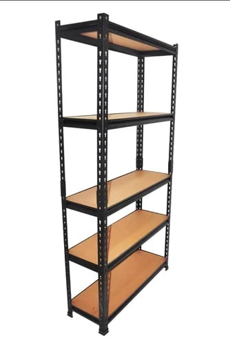 Rectangular Mild Steel Polished Office Slotted Angle Rack, Color : Grey ...