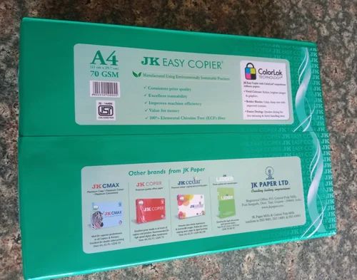 JK Easy Copier JK Green 70 gsm A4 paper size 500 sheets at Rs 130 / Ream in Delhi