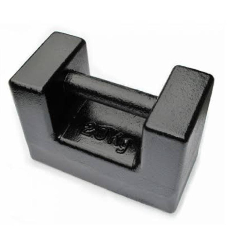 Polished Metal 20Kg Rectangle Weight, for Measurement Use, Feature ...