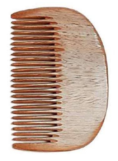 Sheesham Wood U Shaped Beard Comb, Technics : Machine Made, Pattern ...