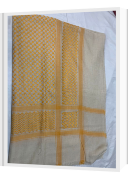 Hand Made Basravi Yellow Embroidery Kashmiri Rumal, Style : Fancy ...