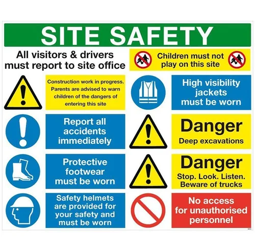 Yellow Customized Rectangular PVC Safety Signage at Rs 10 / Piece in ...