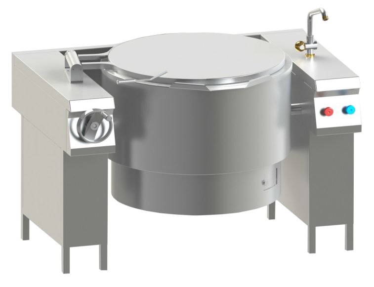 Stainless Steel Tilting Boiling Pan, for Commercial Kitchen, Feature ...