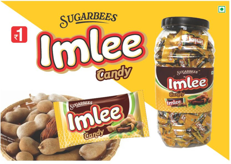 SUGARBEES Cylendrical Imlee Candy, for Eating Use, Feature : Energetic ...