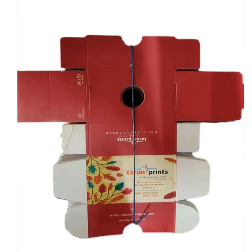 Red White Cardboard printed visiting card box, Shape : Square at Rs 30 ...