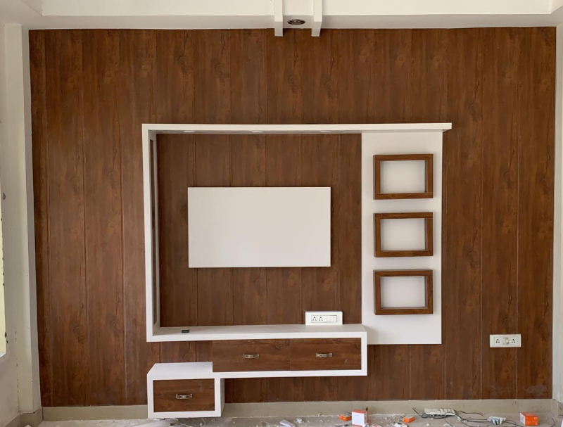 Multicolor Square Polished Wooden TV Wall Unit, Feature : Shiny Look ...