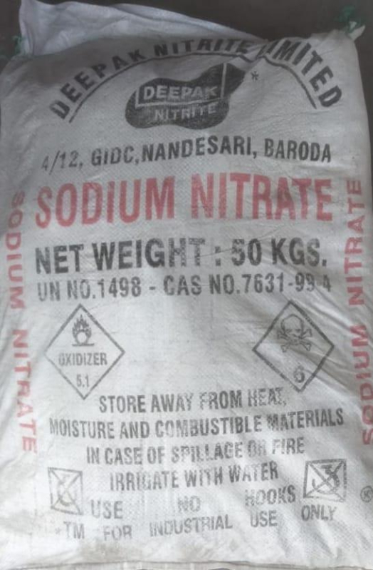 White Sodium Nitrate Powder, Grade : Industrial Grade, Packaging Type ...