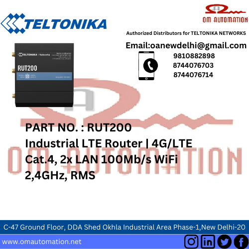 Teltonika Rut200 Cellular Router, For Industrial, Feature : 4g/lte (cat ...