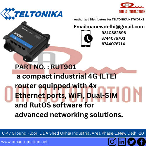 Teltonika Rut901 Industrial Cellular Router, Connectivity Type ...